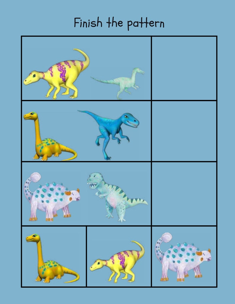 Dinosaur Pre-school Printable Pack. Children's Activities. Summer ...