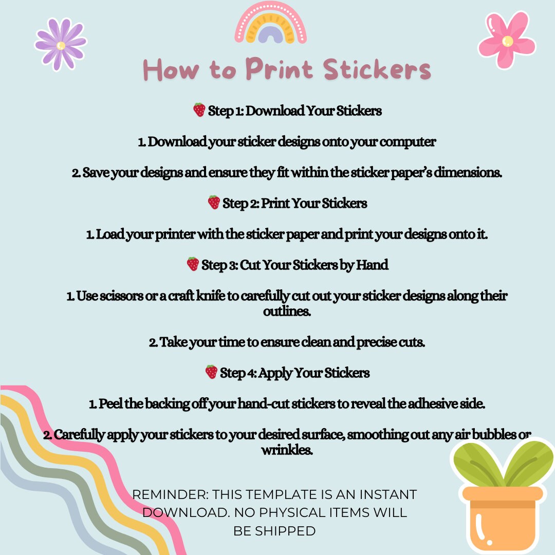 30 Pcs Motivational Stickers Clipart Set Stickers Printable Digital ...
