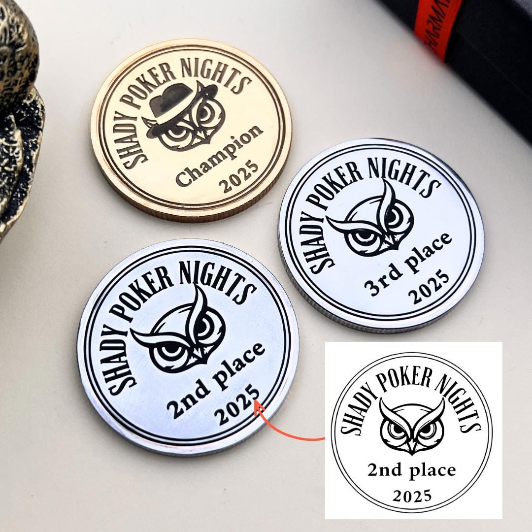 Engraved Poker Chip - Personalized Poker Chip - Personalized Card ...