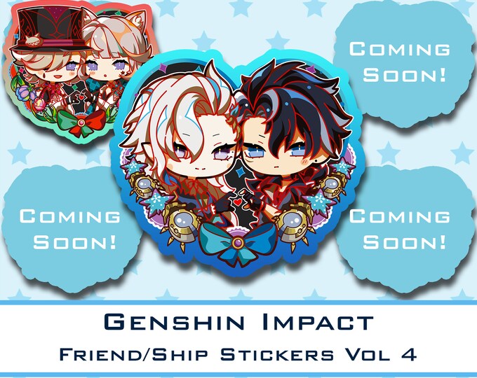 Genshin Impact Friend/ships Stickers Volume 4 - Fontaine 4.0 Update ...