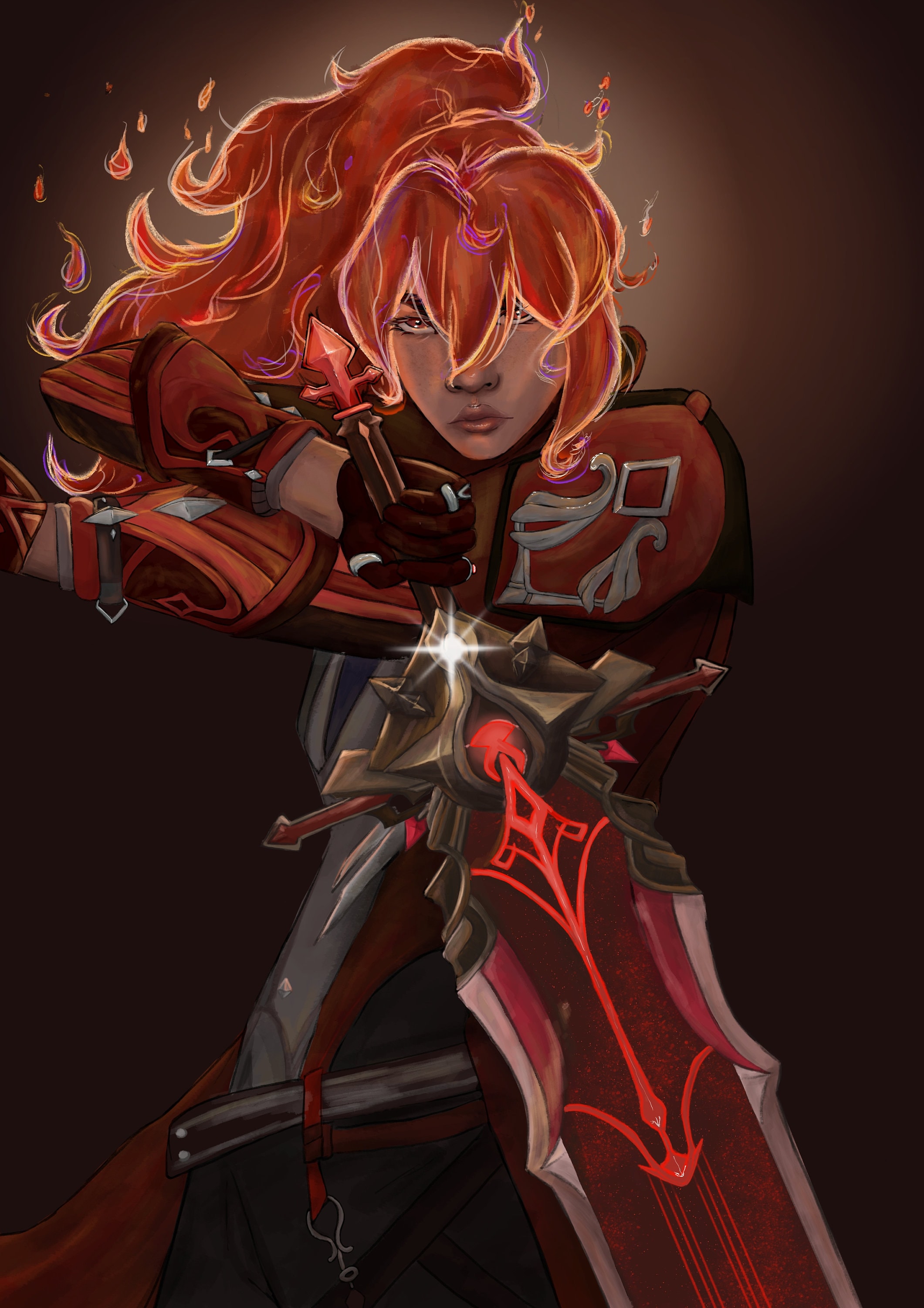 Genshin Impact Diluc Prints | Knights of Favonius Diluc | Red Dead of ...