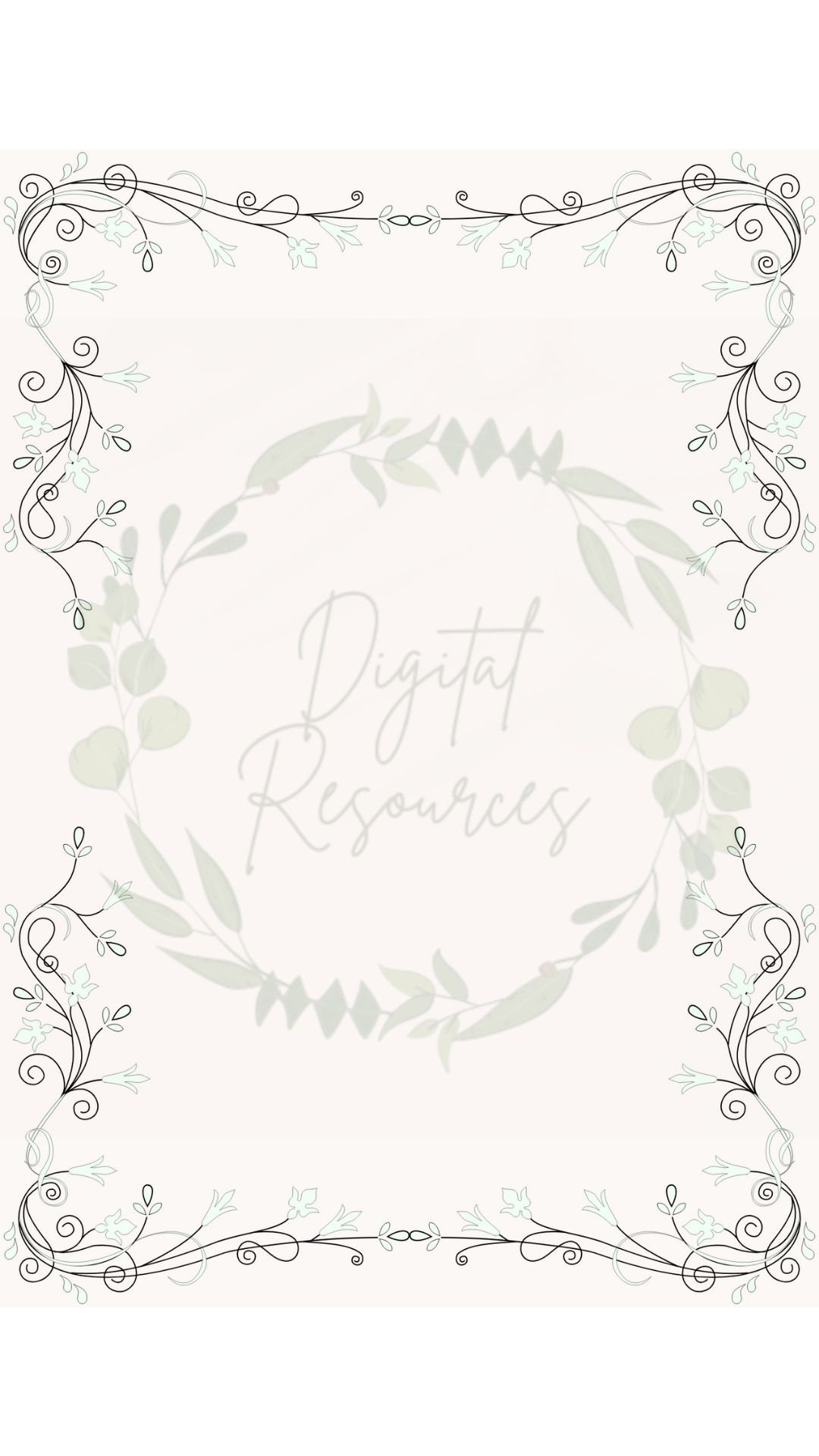 Printable Stationary Paper, A4 Size, Instant Download PDF File ...