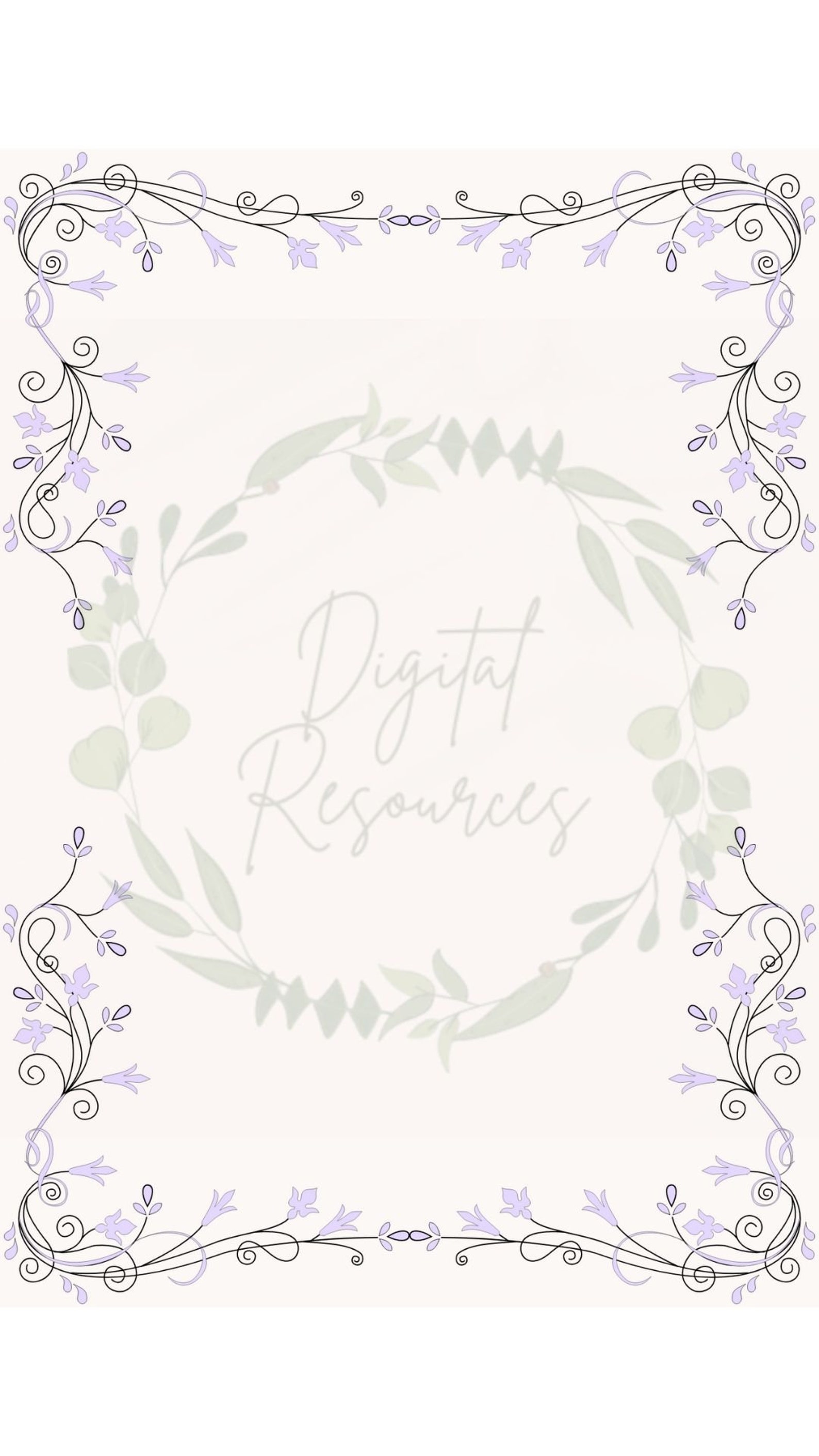 Printable Stationary Paper, A4 Size, Instant Download PDF File ...