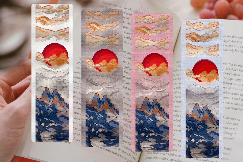 Chinese Bookmark Cross Stitch Pattern: Floral Asian Decor (PDF) - Etsy