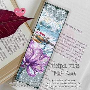 Bookmark Cross Stitch Pattern PDF Norway Red House Landscape ...