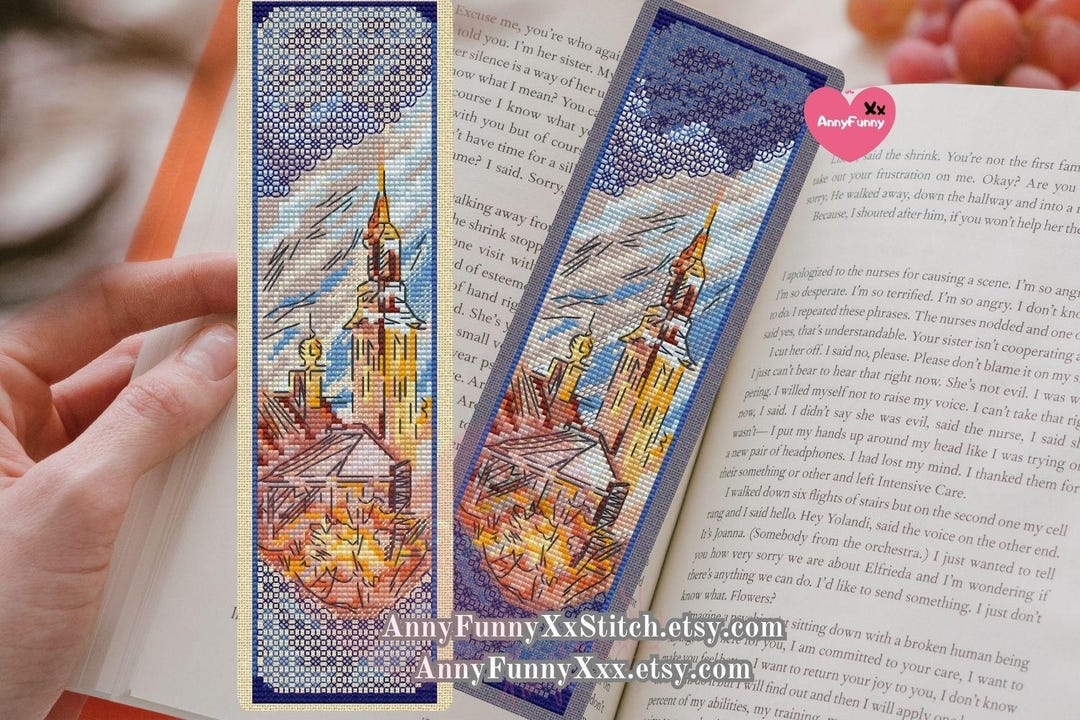 Bookmark Scottish Cross Stitch PDF Pattern Needlepoint European City ...