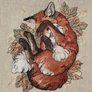 Small Easy Fox Cross Stitch Pattern PDF Red Fox Rustic Decor Woodland ...
