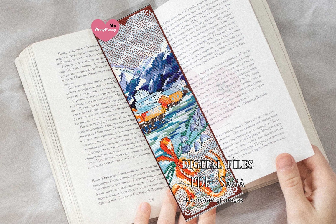 Set of 3 Bookmark Cross Stitch Pattern PDF Norway Landscape ...