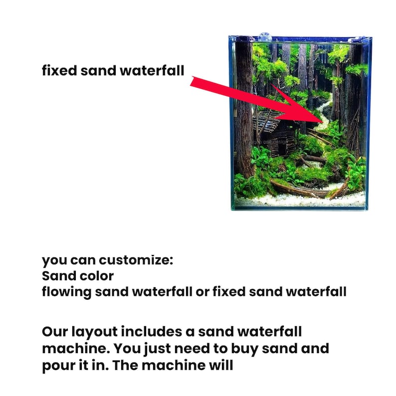 Aquarium Hardscape With Sand Stream: Natural Driftwood Aquascaping ...