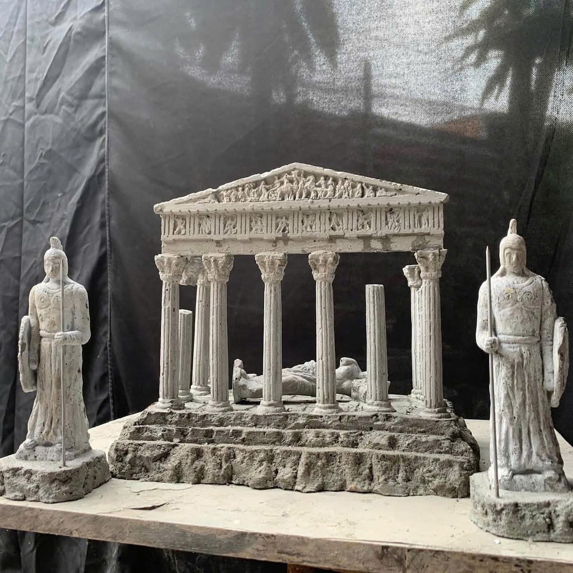 Unique Aquarium Decor, Handmade Greek Temple Aquarium Decoration, Home ...