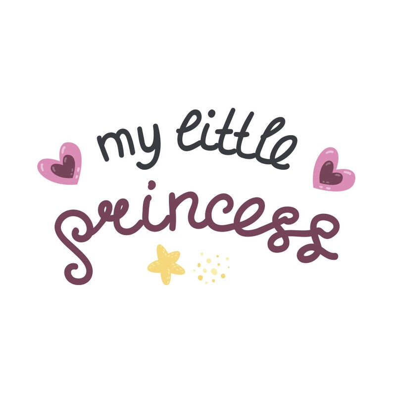 My Little Princess Layered SVG Files, Clipart Files, Instant Download ...