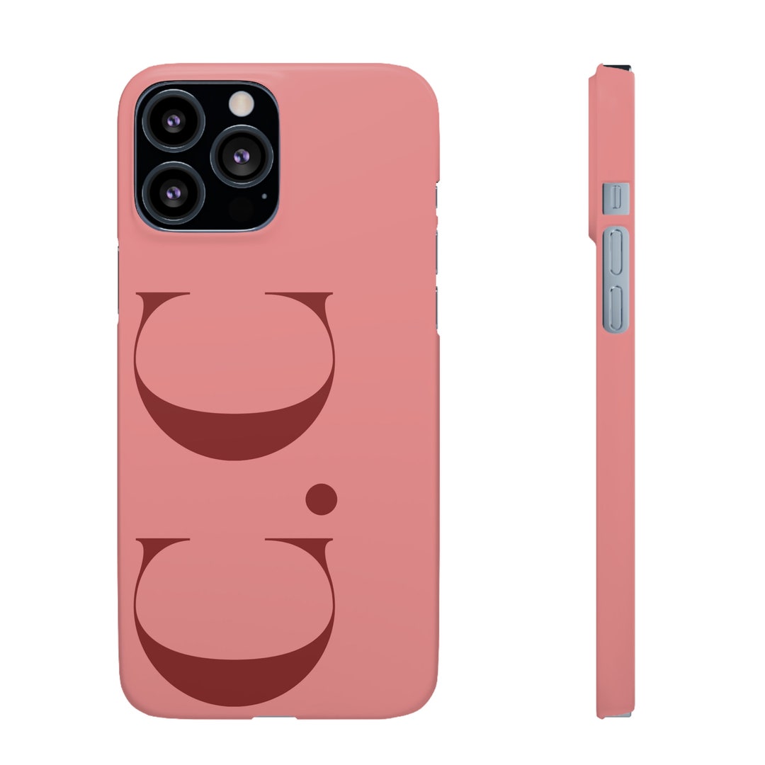 Matte Blush Pink Personalised Snap on Phone Case / iPhone / Samsung ...