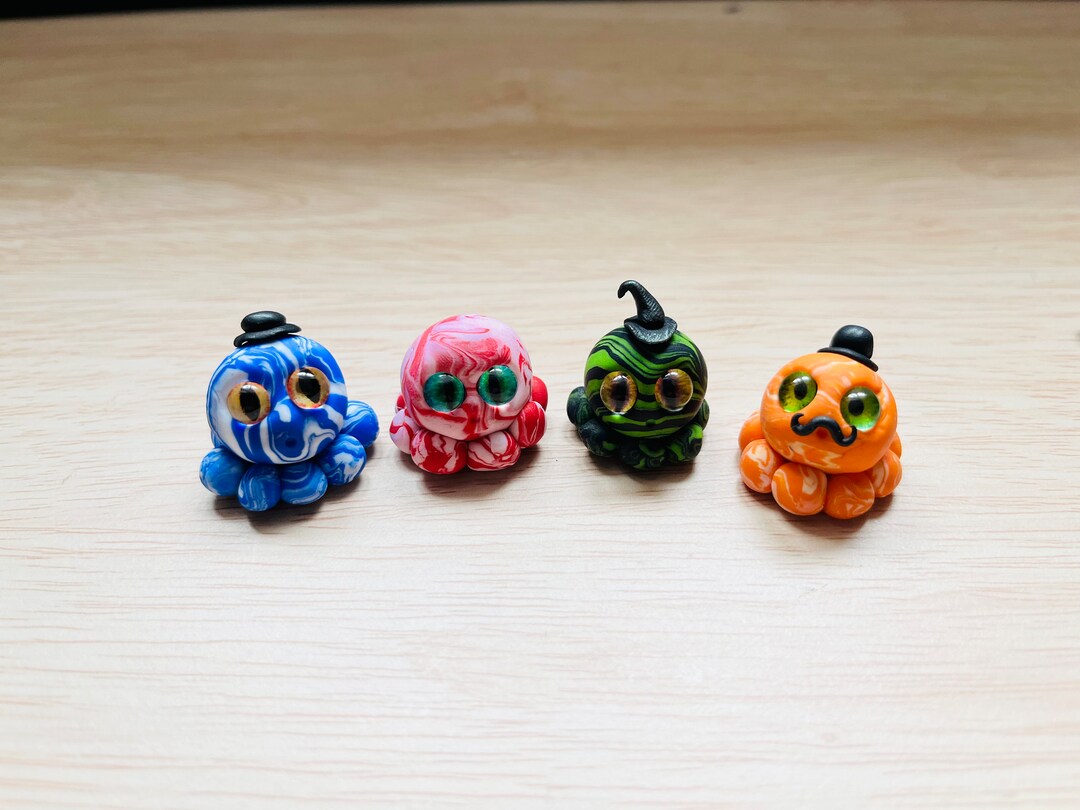 Octo-spiders Polymer Pals desk Buddy Cute Clay Creatures - Etsy