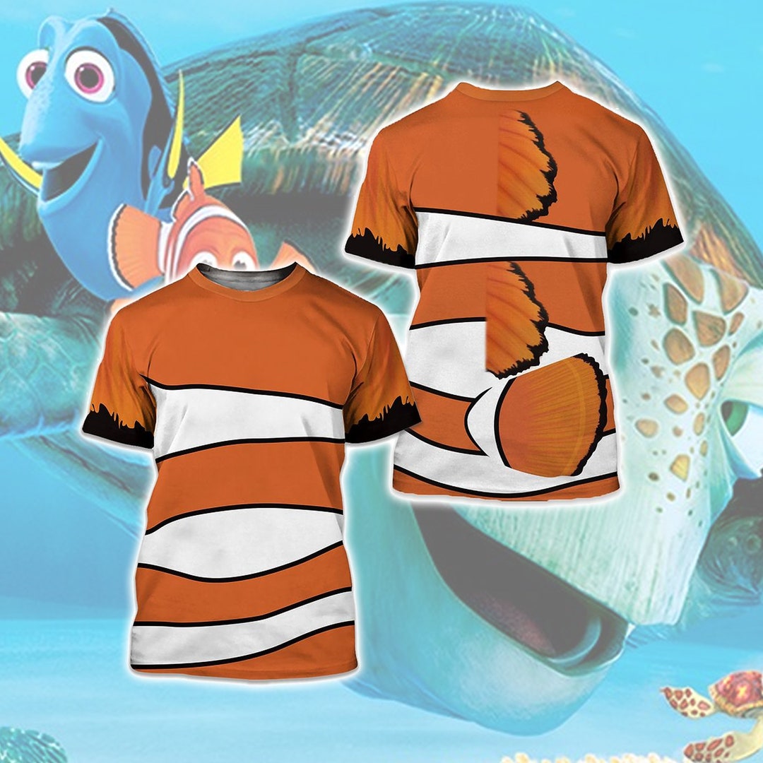 Nemo 3D Cosplay Shirt Finding Nemo Costume Hoodie Oceanic - Etsy