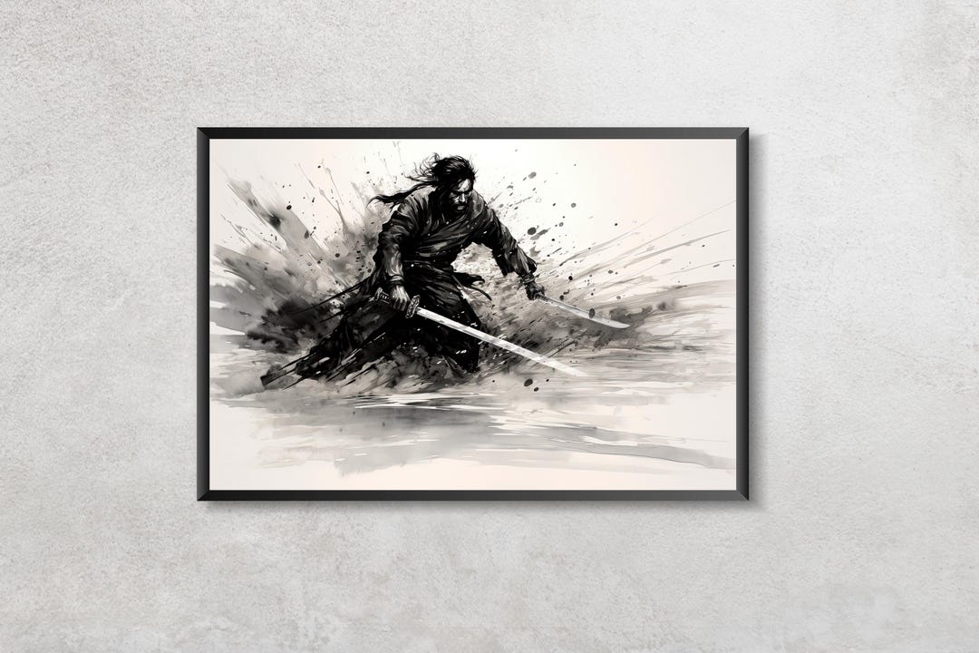 Japanese Edo Samurai #2 | Digital Art Print | Wall Art | Digital ...