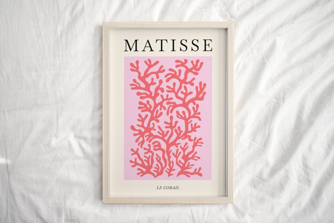 Coral Pink Matisse Print, Henri Matisse Poster, Exhibition Wall Art ...