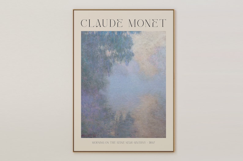Claude Monet Prints, Blue Gallery Wall Set of 6, Gallery Wall Bundle ...