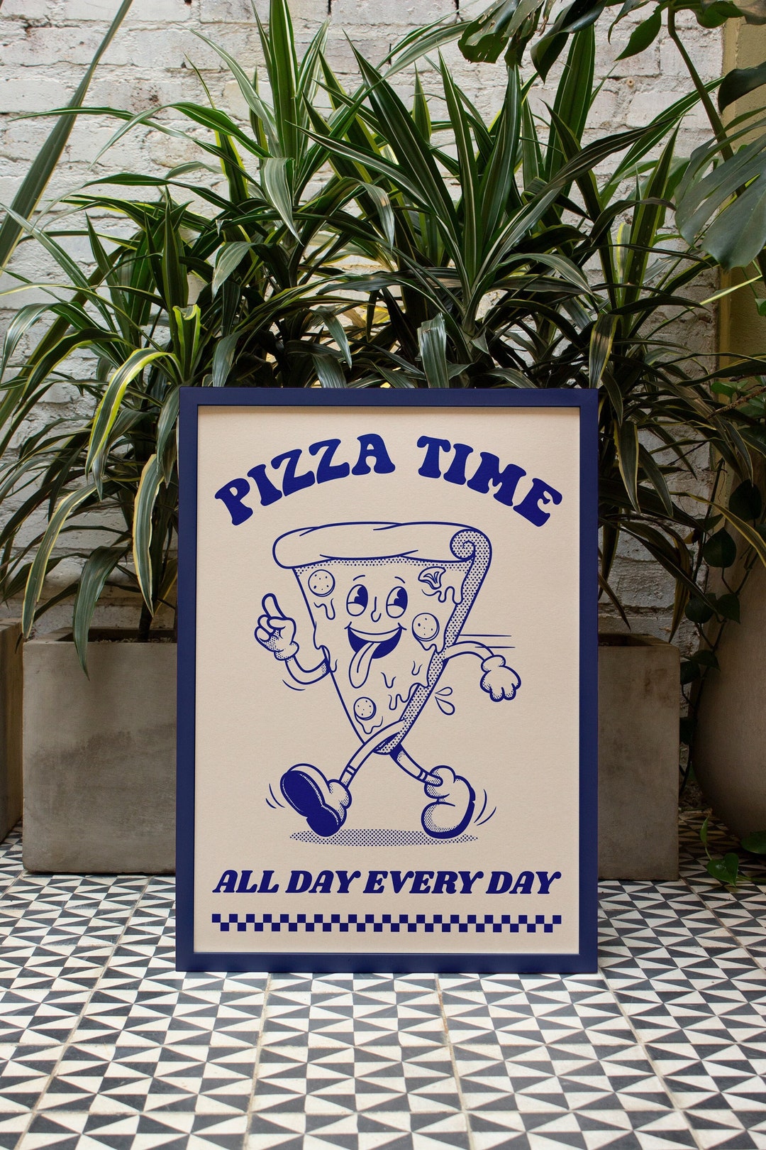 Pizza Time Poster, Pizza Print, Fine Art Poster, Preppy Room Decor ...