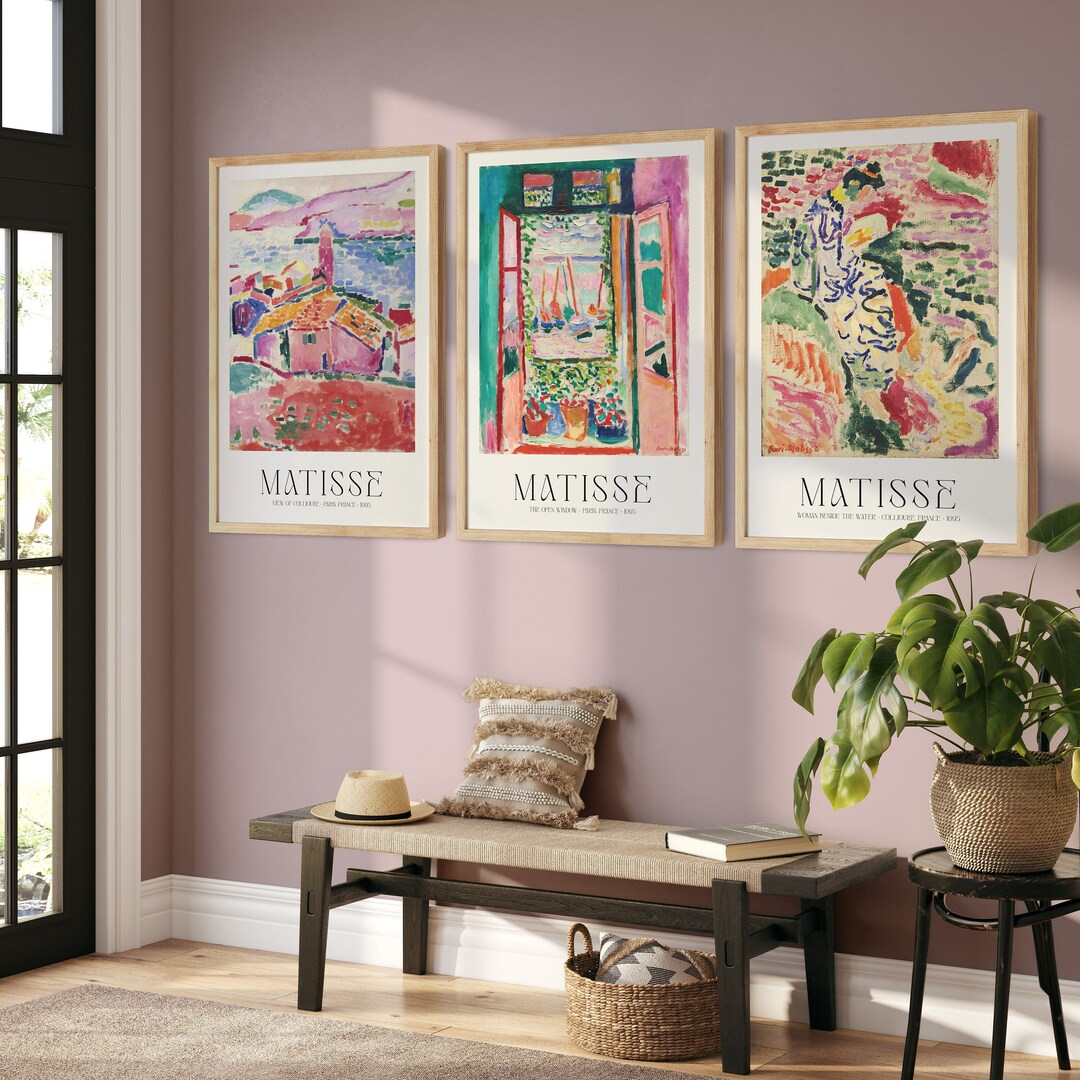 Matisse Exhibition Posters Set, Matisse Wall Art Set of 3, Matisse ...