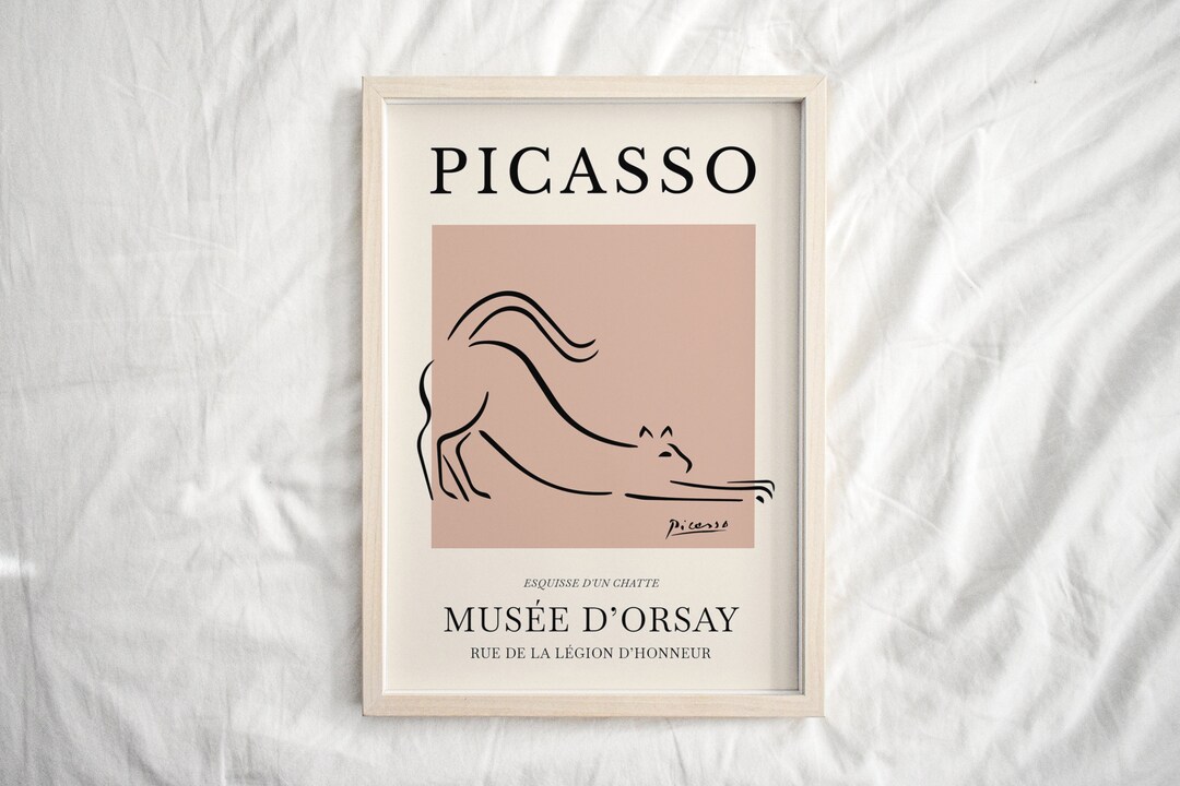 Pablo Picasso Print, Pink Wall Art, Modern Wall Art, Picasso Print ...