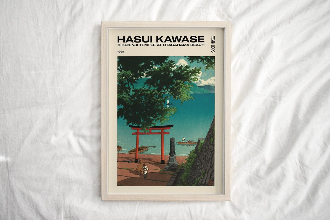 Hasui Kawase Chuzenji Temple Print: Japanese Art, Modern Fall Decor - Etsy