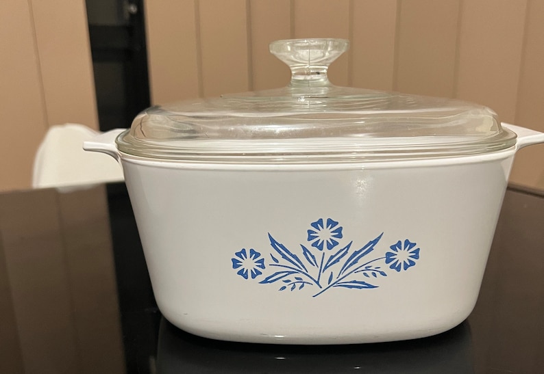 Rare Vintage Corning Ware Blue Cornflower 4 Quart Dutch Oven With Lid. - Etsy