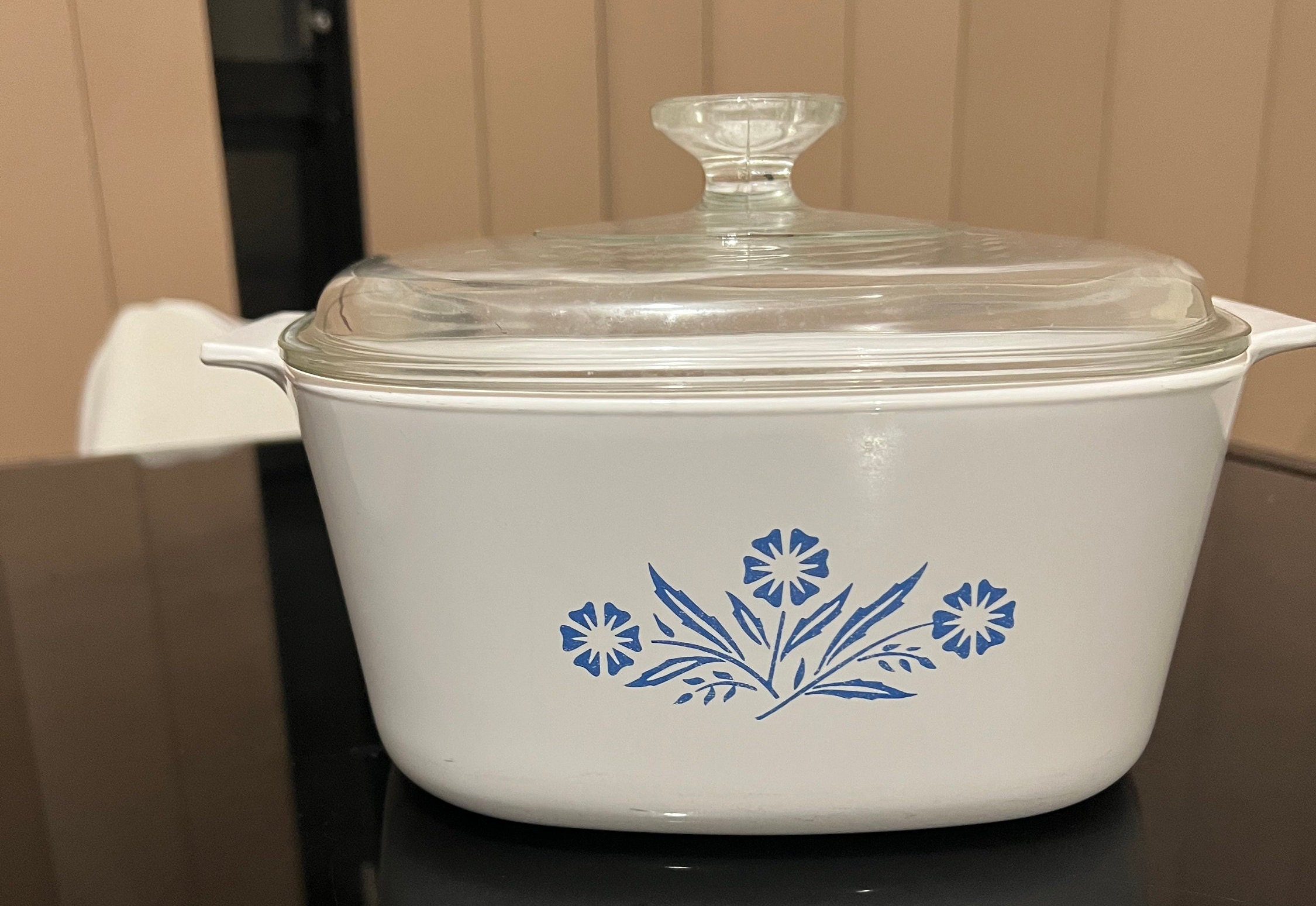 Rare Vintage Corning Ware Blue Cornflower 4 Quart Dutch Oven With Lid ...
