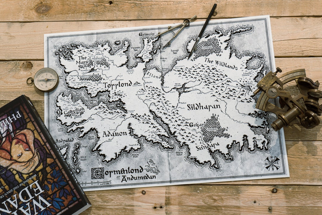 Way of Edan Fantasy Map Print on Matte Art Paper - Etsy