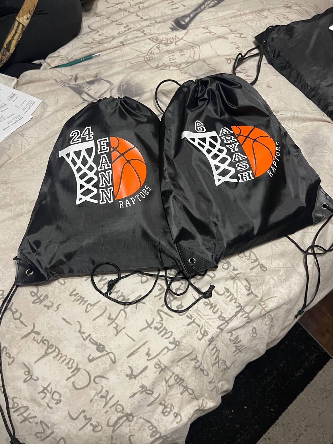 Personalized Drawstring Bags for Sports Player/team. - Etsy