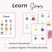 Shapes Poster & Flashcards Educational Wall Art Nursery - Etsy