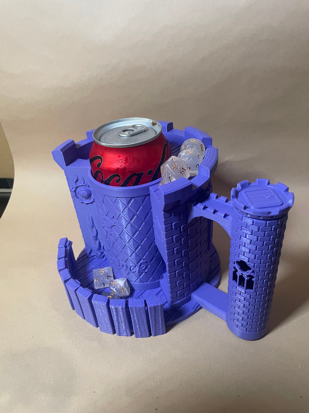 Deluxe Can Holder With Built-in Dice Tower | Dice Tower Mug | Dnd Class ...
