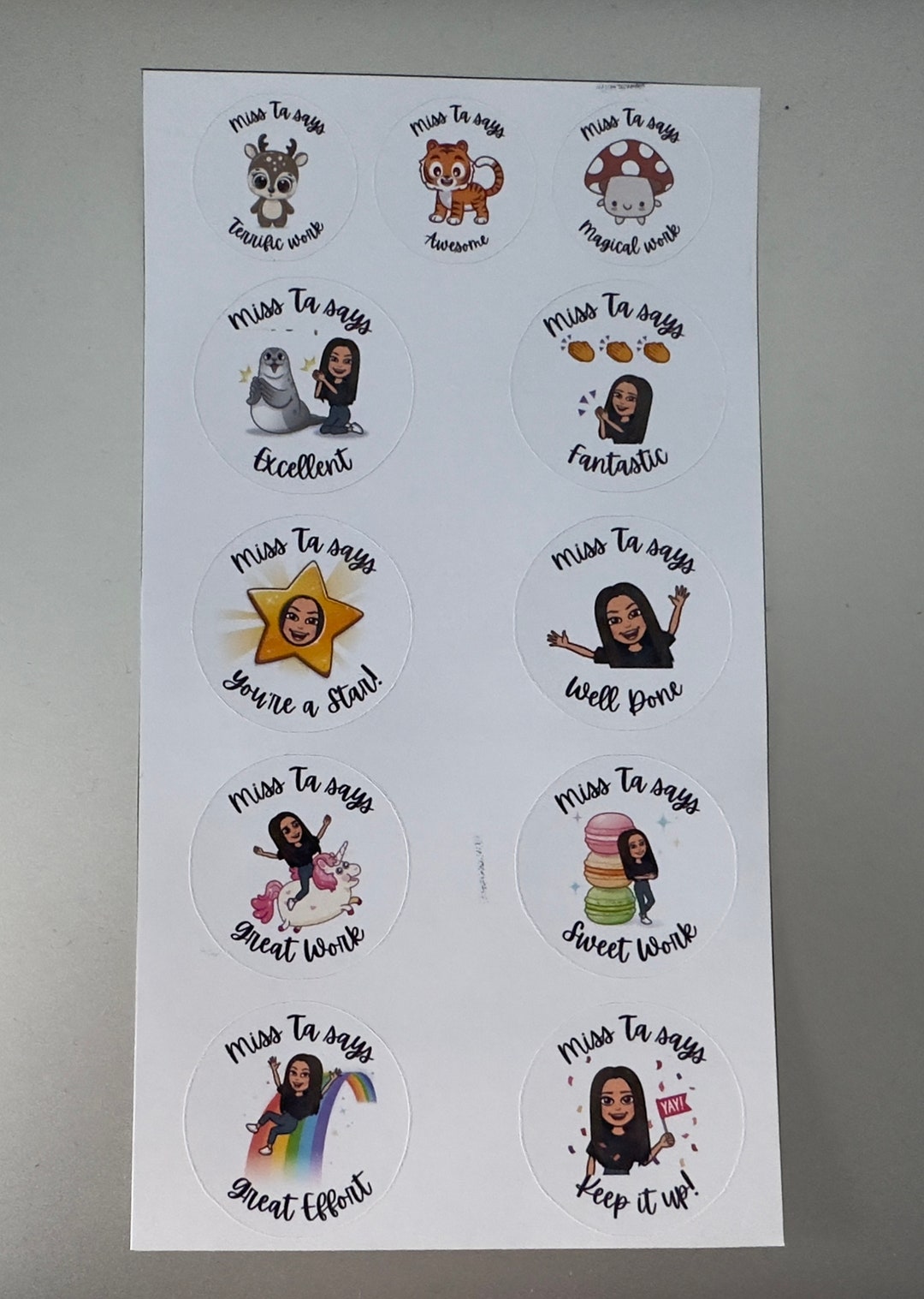 Bitmoji Teacher Stickers - Etsy