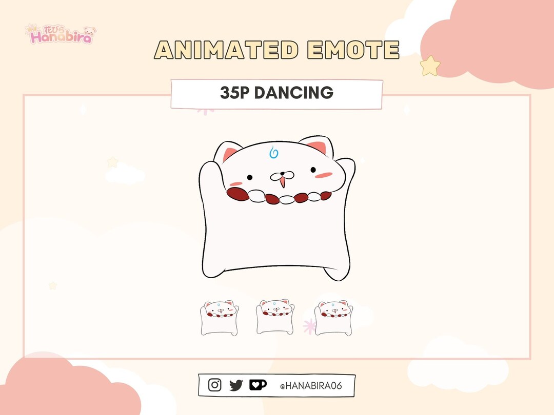 Animated Emote Dancing Cat - Hololive Sakura Miko 35P Dancing Cat ...
