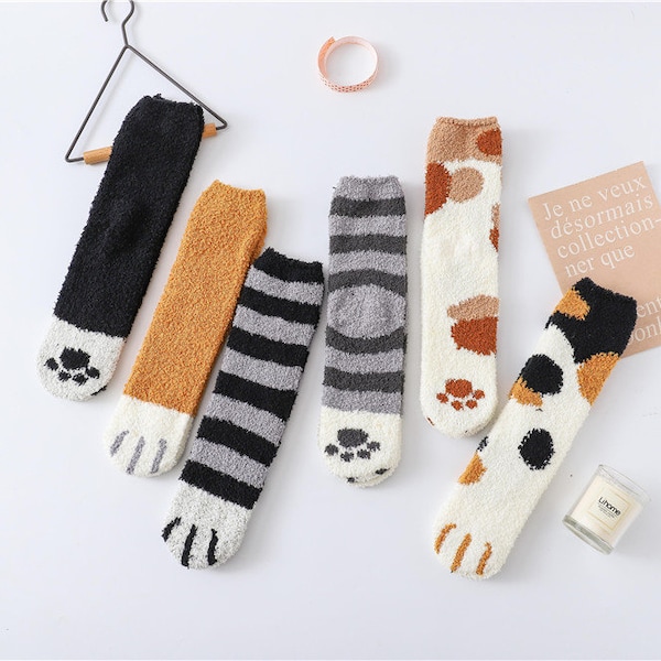 Cat Paw Socks - Etsy