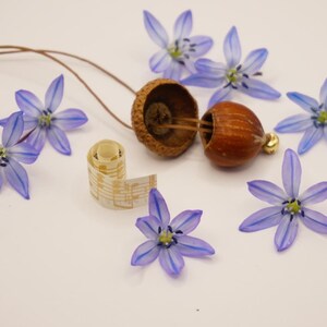 Acorn Locket | Acorn Necklace | Druid Necklace | Hidden Message ...