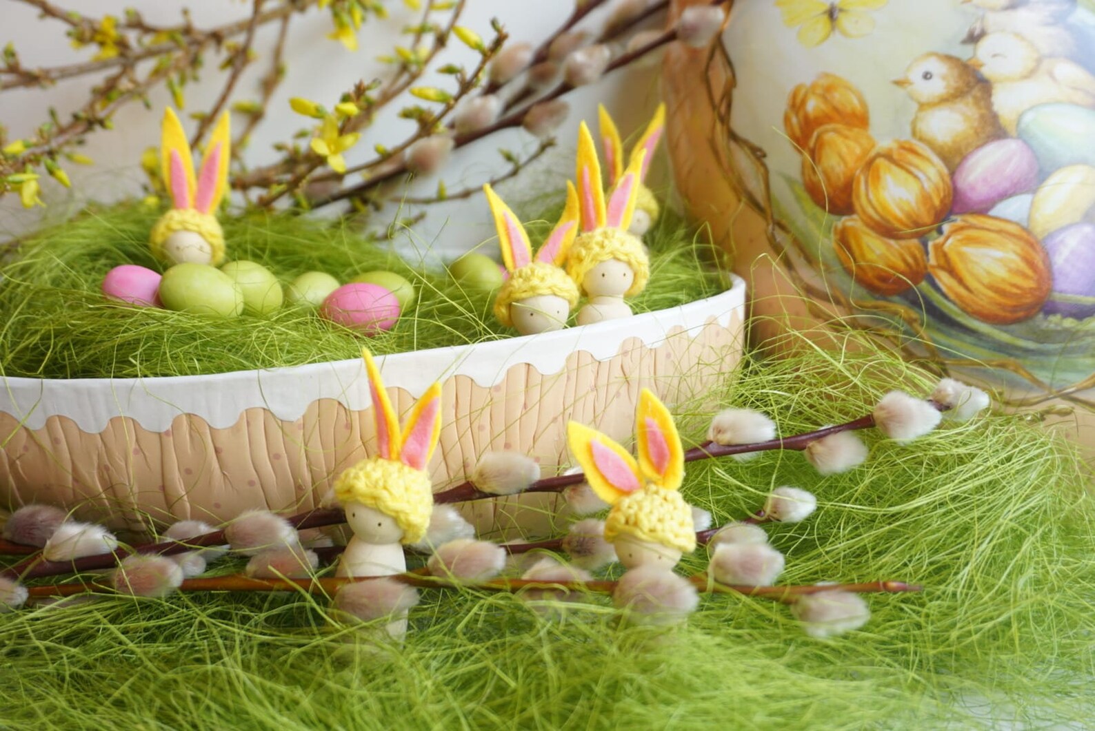 Waldorf Easter Bunny Waldorf Easter Gift Waldorf Birthday Ring Waldorf Easter Decor Waldorf Toys ...