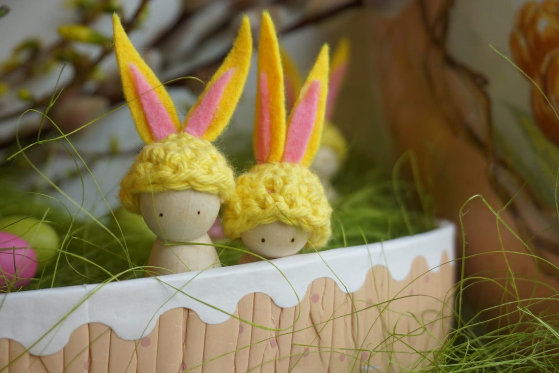 Waldorf Easter Bunny Waldorf Easter Gift Waldorf Birthday Ring Waldorf Easter Decor Waldorf Toys ...