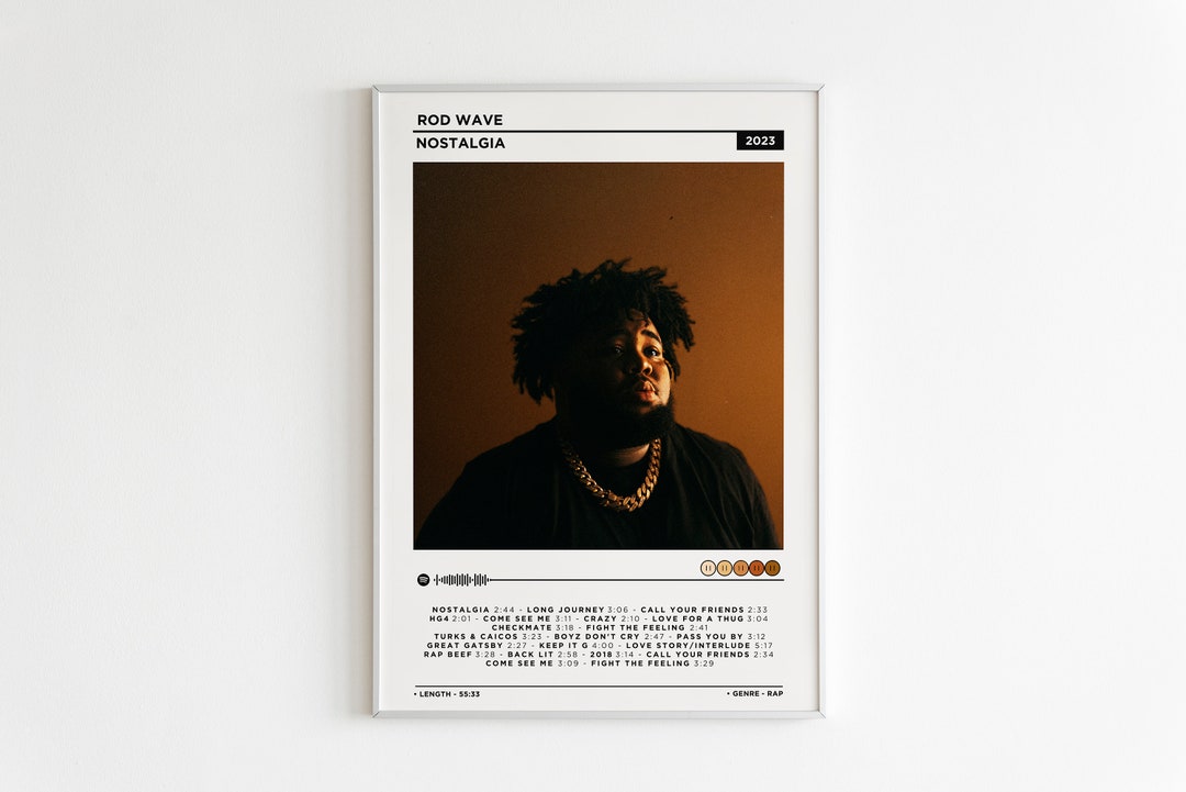 Rod Wave Nostalgia Album Poster / Album Cover Poster / Music Gift ...