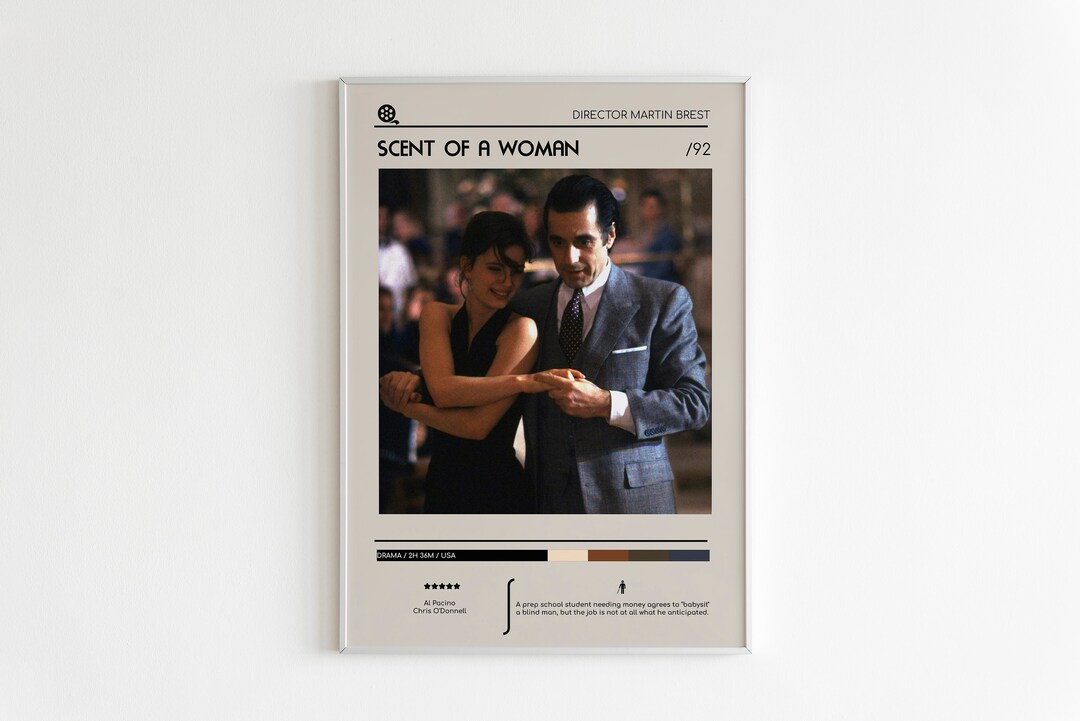 Scent of A Woman Movie Poster / Minimalist Movie Print / Movie - Etsy