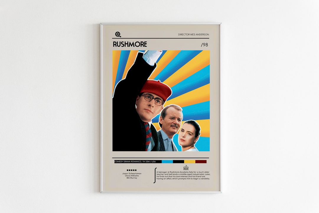 Rushmore Movie Poster / Minimalist Movie Print / Movie Gifts / - Etsy