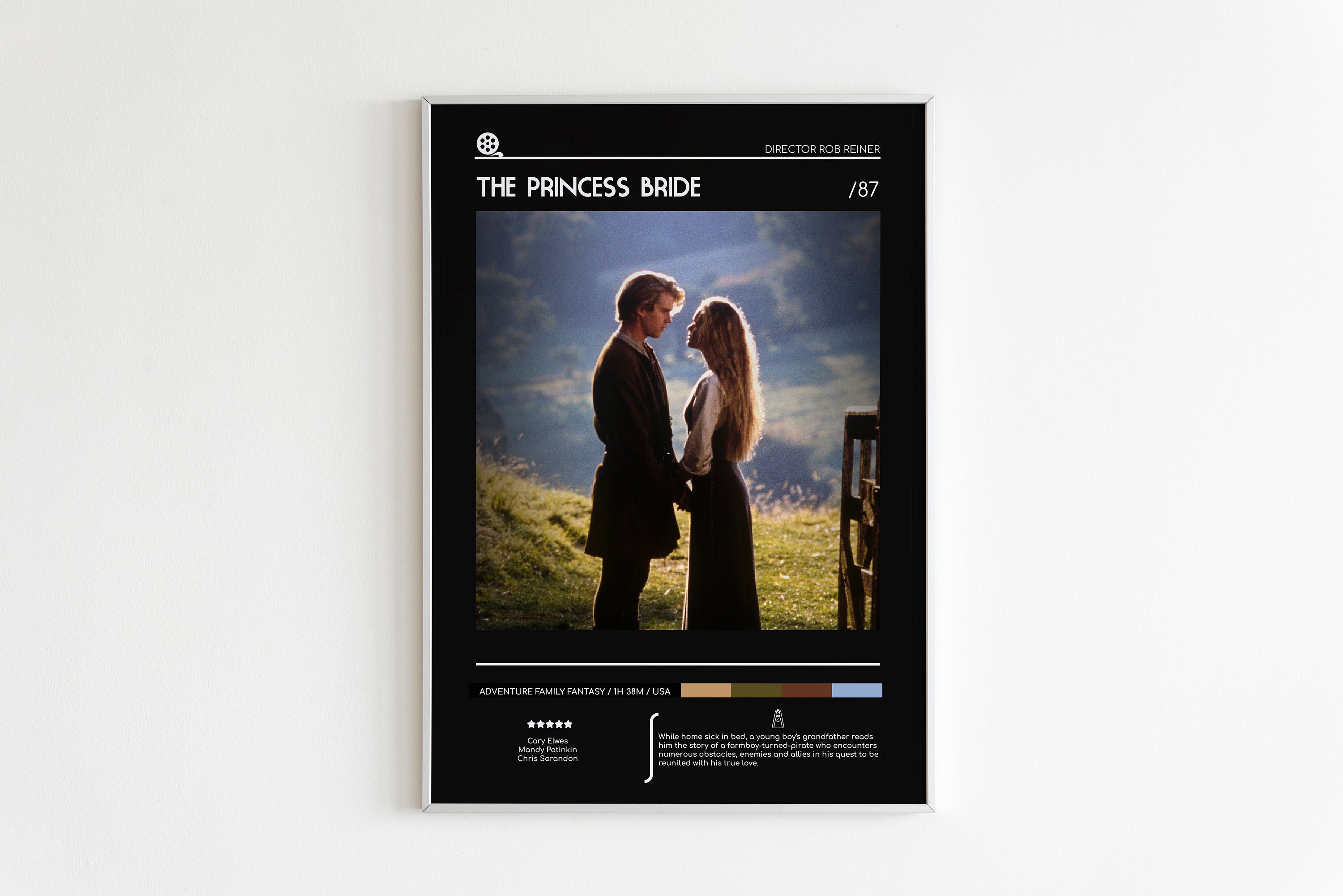 The Princess Bride Movie Poster / Minimalist Movie Print / Movie Gifts ...