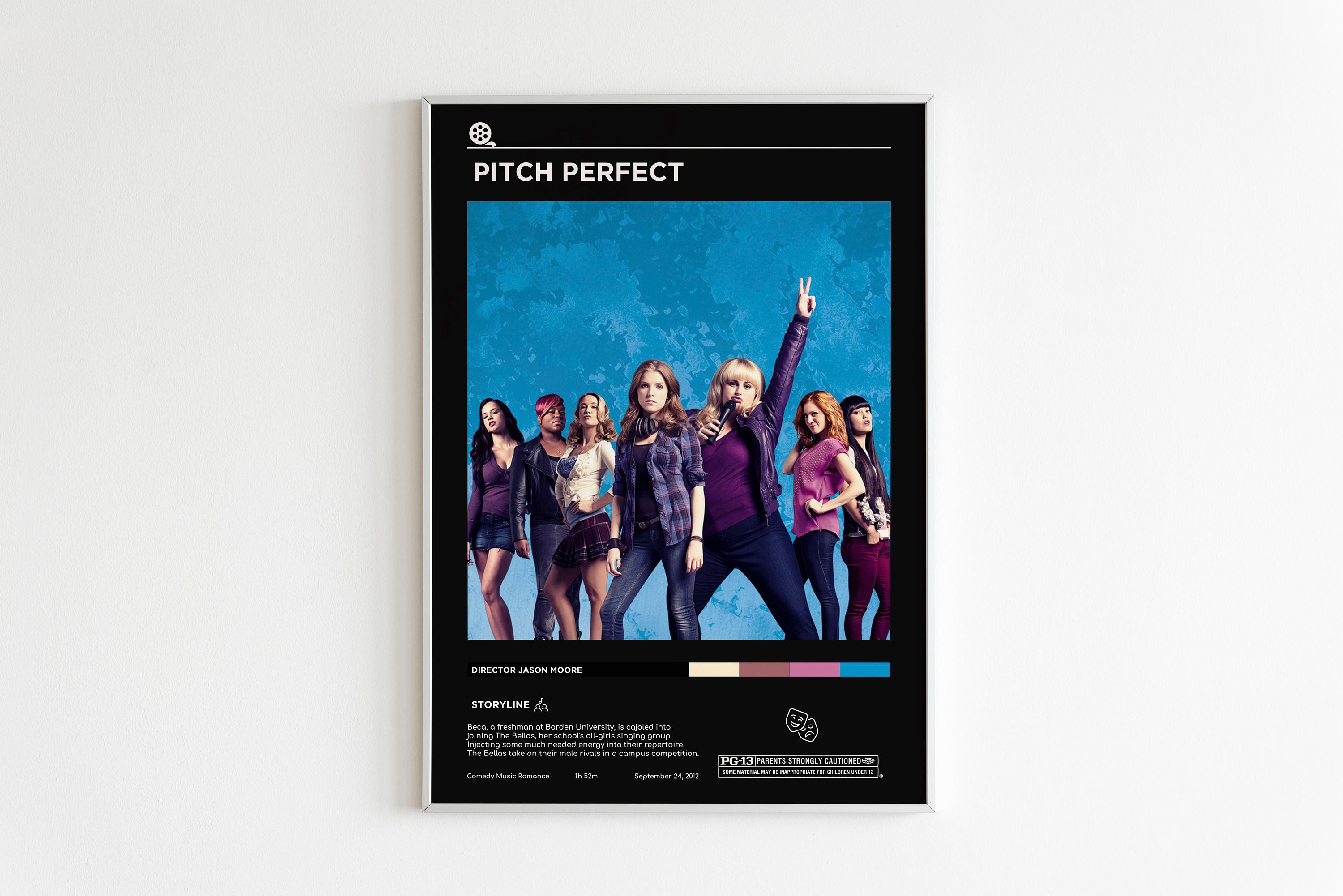 Pitch Perfect Movie Poster / Minimalist Movie Poster / Movie Gifts ...