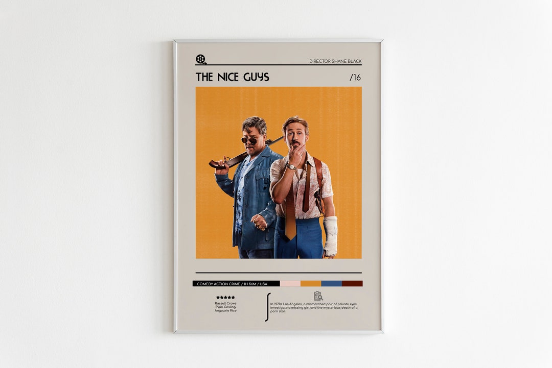 The Nice Guys Movie Poster / Minimalist Movie Print / Custom - Etsy