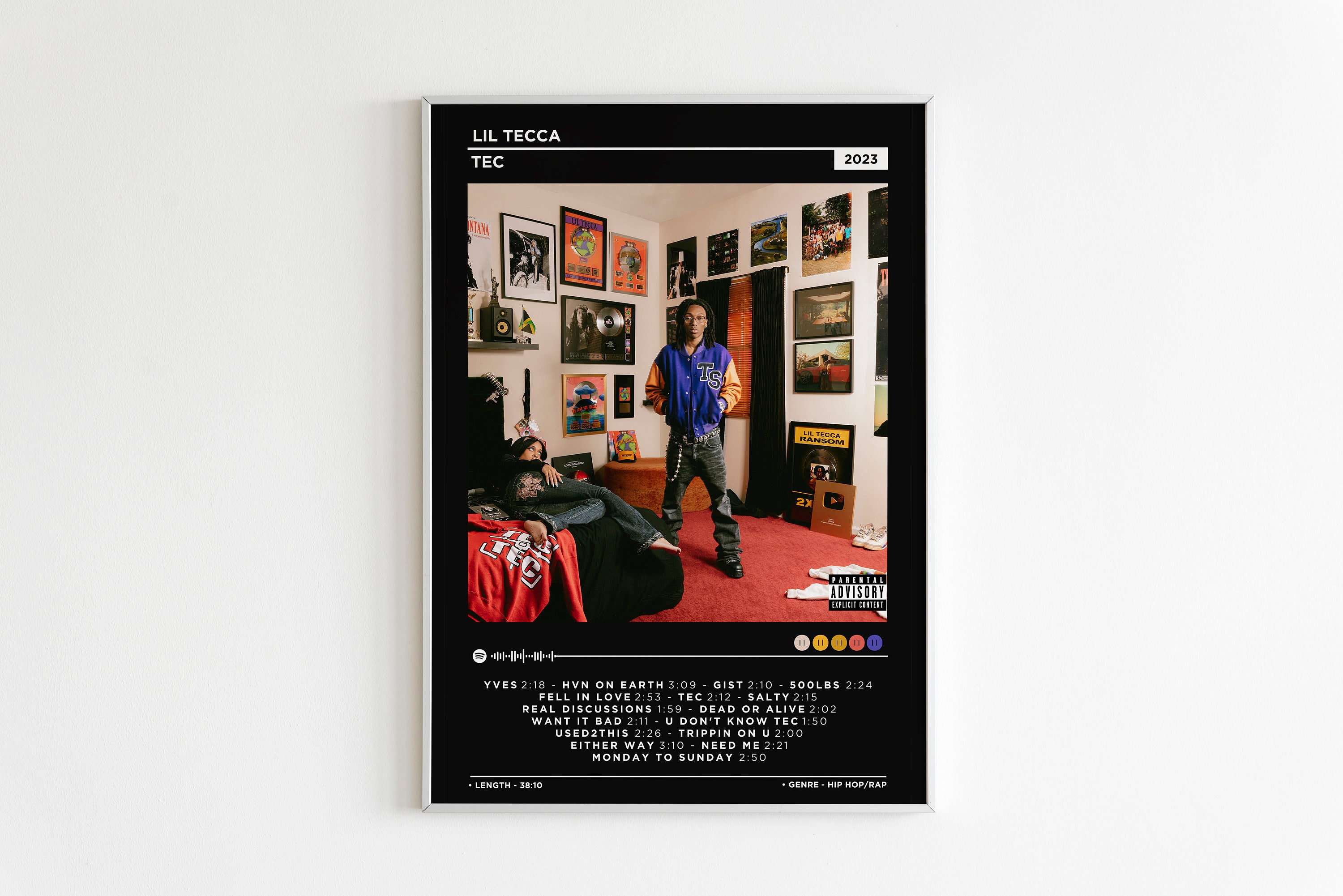 Lil Tecca Tec Album Poster / Album Cover Poster / Music Gift / Music ...