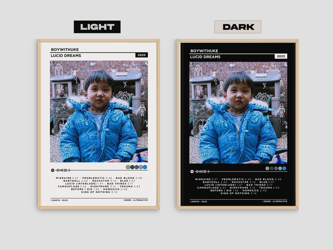 Boywithuke Lucid Dreams Album Poster / Album Cover Poster / Music Gift ...