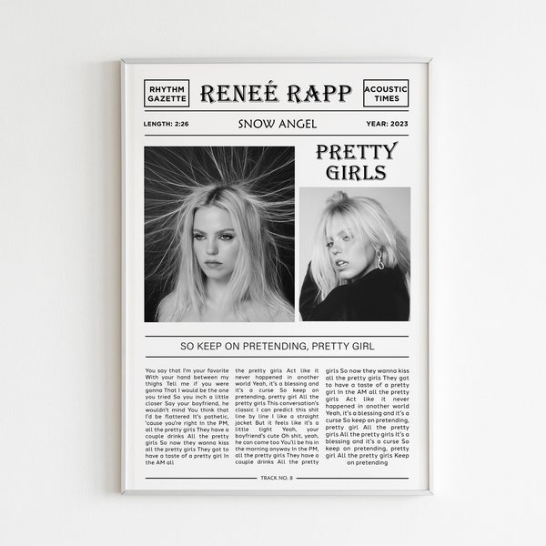 Renee Rapp Snow Angel Poster - Etsy