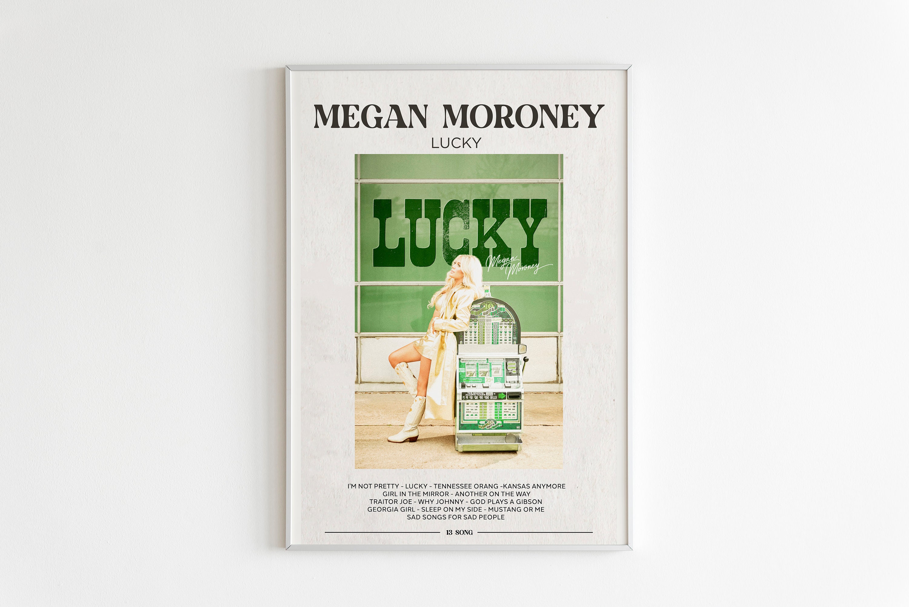 Megan Moroney Lucky Album Poster / Album Cover Poster / Music Gift ...