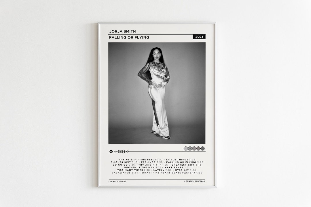 Jorja Smith Falling or Flying Album Poster / Album Cover Poster / Music ...