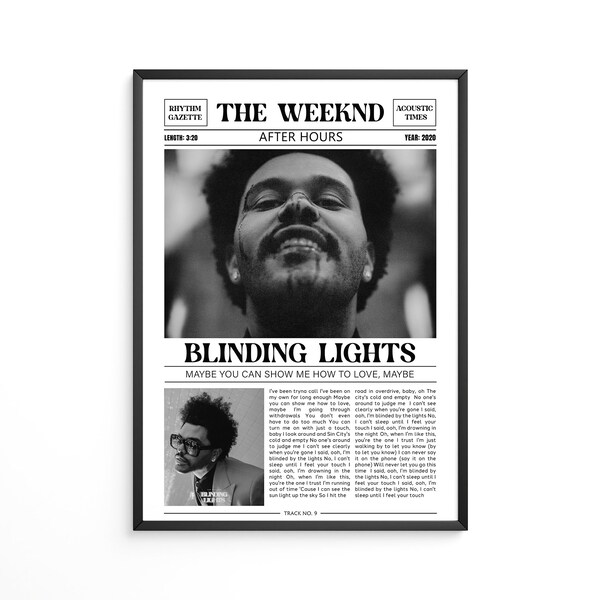 The Weeknd Wall Art - Etsy