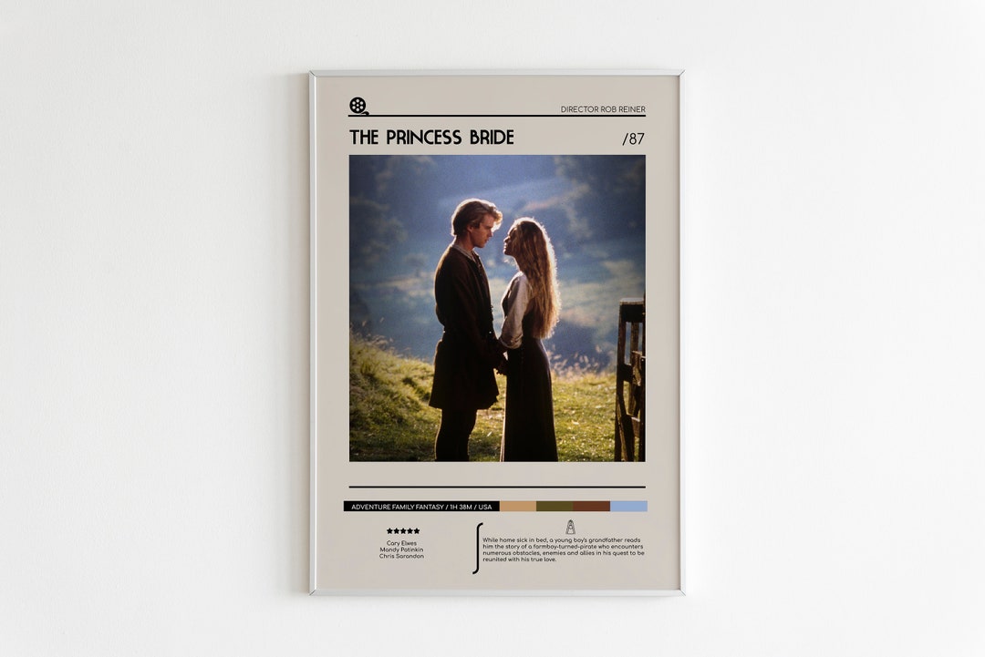 The Princess Bride Movie Poster / Minimalist Movie Print / Movie Gifts ...